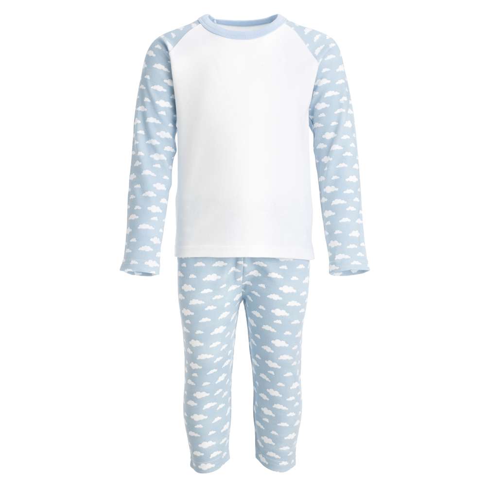 Blue & White Cloud Pyjamas – Naptime Nightwear
